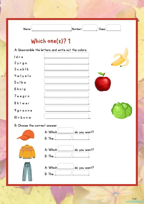 Which one(s) 1. Interactive worksheet | TopWorksheets