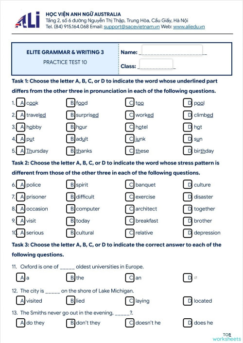 Grammar - Good at and Bad at. Interactive worksheet | TopWorksheets