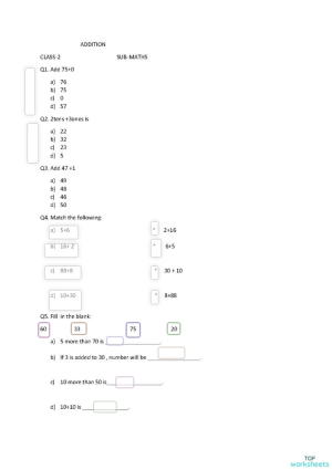 2nd grade: interactive worksheets and online exercises | TopWorksheets