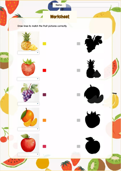 Fruit Worksheet. Interactive worksheet | TopWorksheets