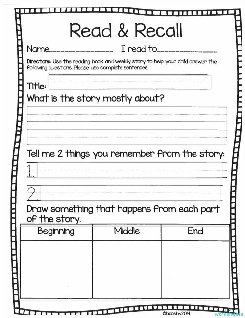 Read & Recall Summary. Interactive worksheet | TopWorksheets