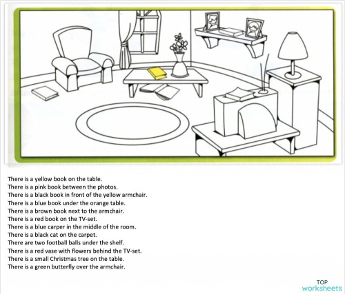 Colour and draw. Interactive worksheet | TopWorksheets