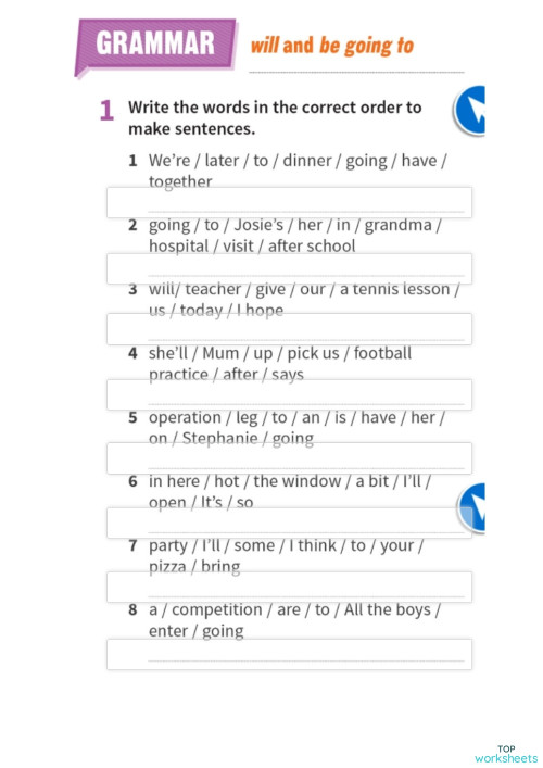 UNIT 11 GRAMMAR PAG 46. Interactive worksheet | TopWorksheets