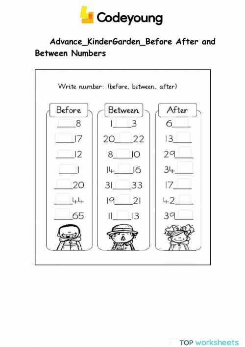Before After Between Numbers Interactive Worksheet TopWorksheets before-after-between-numbers-interactive-worksheet-topworksheets