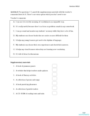 Activity 2. Interactive worksheet | TopWorksheets