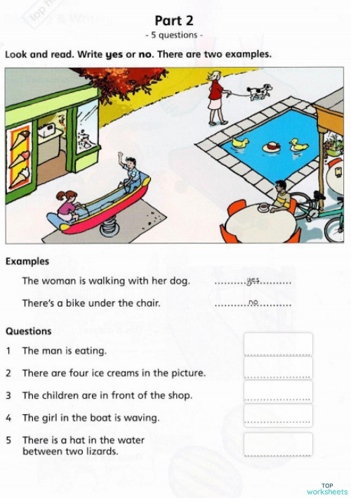Practice Tests Pre A1 - T4 - RW- Part 2 (10). Bài tập tương tác ...