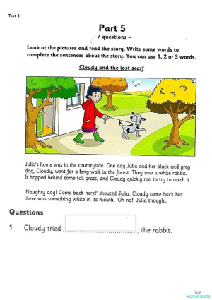 Reading passage. Interactive worksheet | TopWorksheets