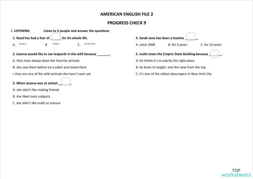 4th grade Unit 7 level 2. Interactive worksheet | TopWorksheets
