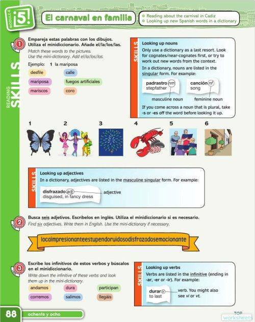 4. Mi familia y mis amigos 88. Ficha interactiva | TopWorksheets