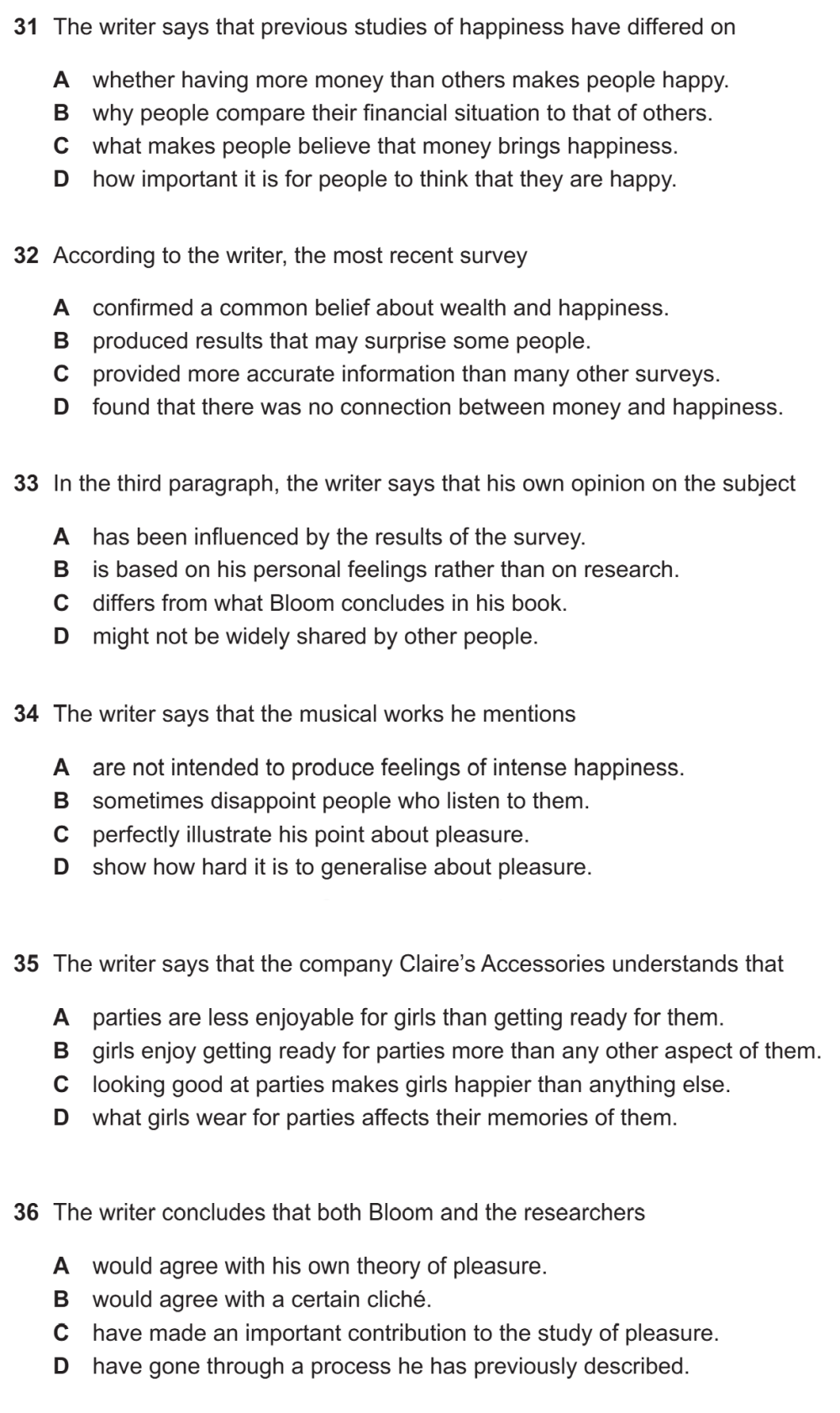 C1 ADVANCED PRACTICE TESTS PLUS 2 READING PART 5 T1-4. Interactive ...