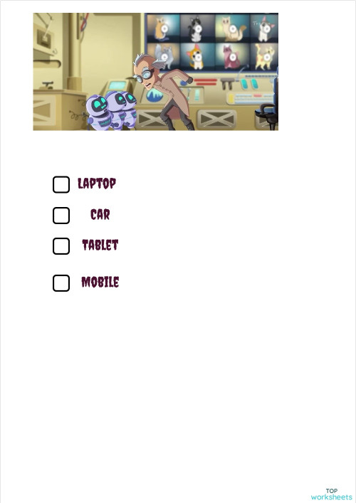 Types of computer. Interactive worksheet | TopWorksheets