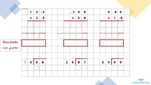 multiplicación y división. Ficha interactiva | TopWorksheets