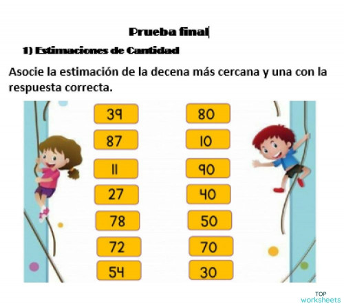 Estimaciones de cantidad. Ficha interactiva | TopWorksheets
