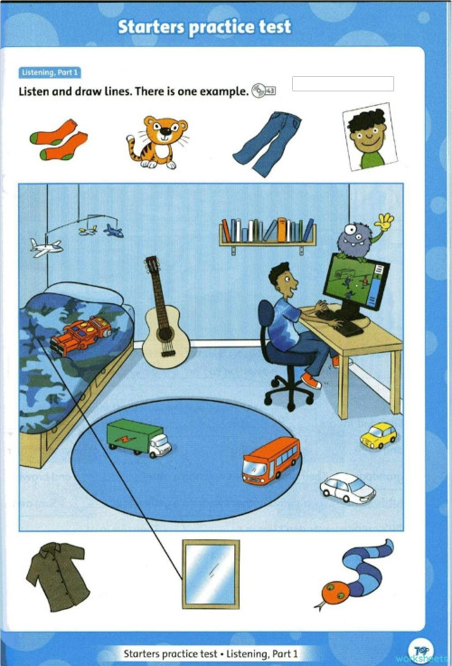 001 4th Listening Part 1. Interactive worksheet | TopWorksheets