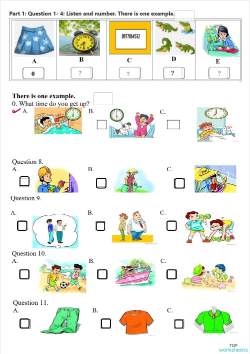 The final test term 2. Interactive worksheet | TopWorksheets