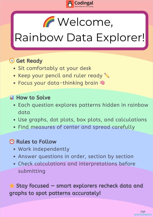 M_G06_T8_Rainbow_Data_Explorer. Interactive worksheet | TopWorksheets