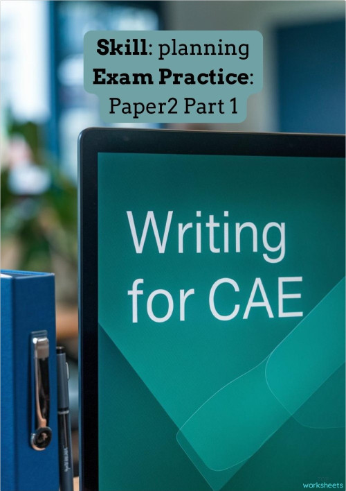 CAE Writing Part 1 - 1. Interactive worksheet | TopWorksheets