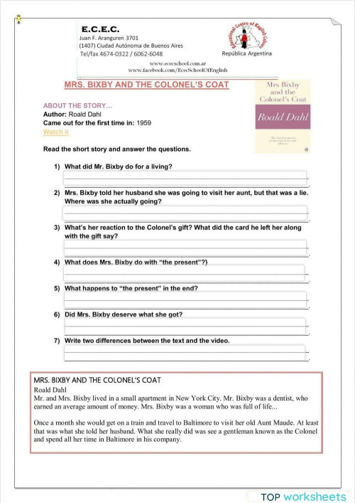 Other: interactive worksheets and online exercises | TopWorksheets