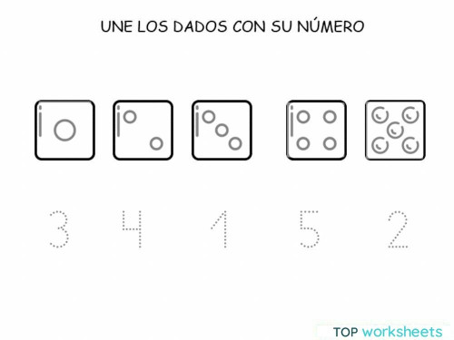 Números 1-5. Ficha interactiva | TopWorksheets
