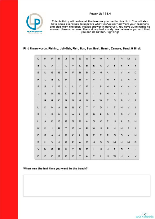 Power Up 1 | 9.4. Interactive worksheet | TopWorksheets