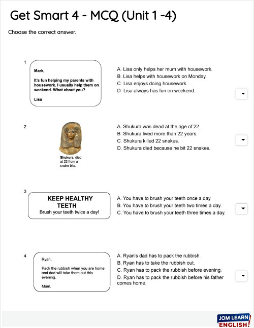 MCQ: interactive worksheets and online exercises | TopWorksheets