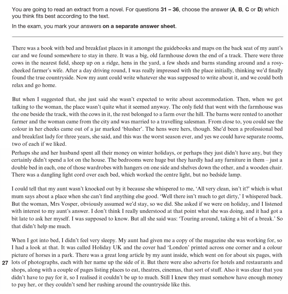B2 FIRST PRACTICE TESTS PLUS READING PART 5 T1-4. Interactive worksheet ...
