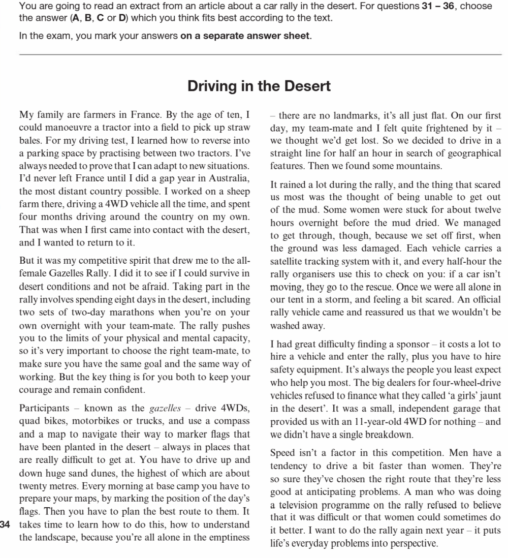 B2 FIRST PRACTICE TESTS PLUS READING PART 5 T1-4. Interactive worksheet ...