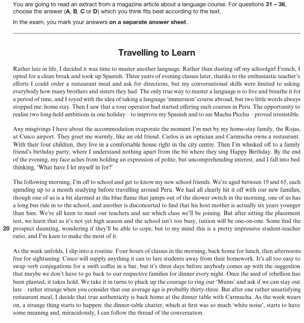 B2 FIRST PRACTICE TESTS PLUS READING PART 5 T1-4. Interactive worksheet ...