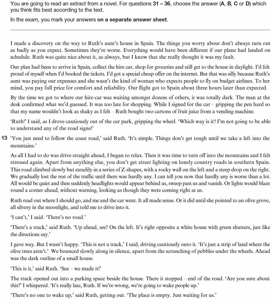 B2 FIRST PRACTICE TESTS PLUS READING PART 5 T1-4. Interactive worksheet ...