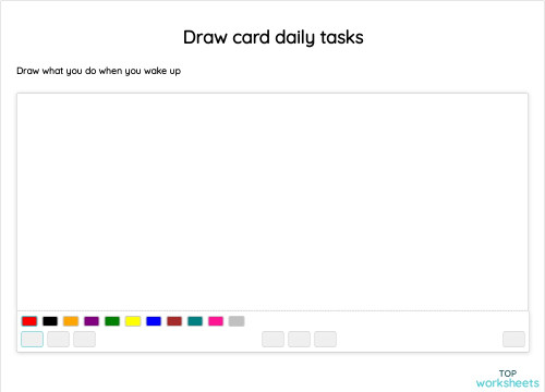 Draw card daily tasks. Interactive worksheet | TopWorksheets