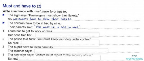 Modal Verbs. Interactive worksheet | TopWorksheets