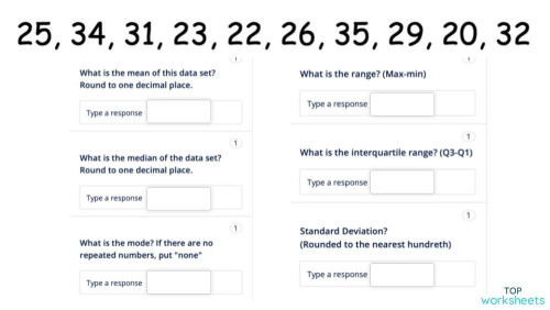 Residuals/Residual Plots. Interactive worksheet | TopWorksheets