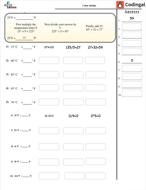 M_G04M13L43_WA01_Conversions from Celsius to Fahrenheit and vice versa ...