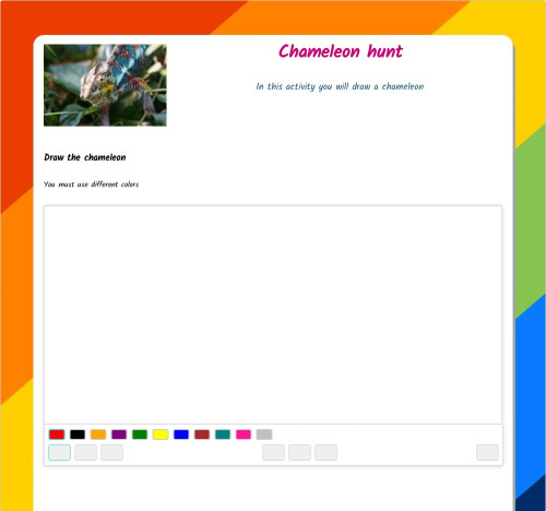Chameleon hunt. Interactive worksheet | TopWorksheets