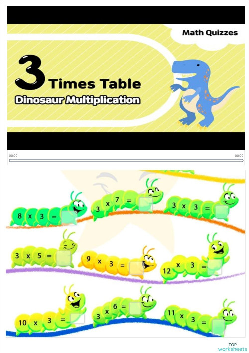 3x Times Tables Quiz 3. Interactive worksheet | TopWorksheets