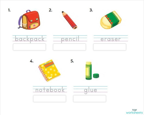 Ready for school. Interactive worksheet | TopWorksheets