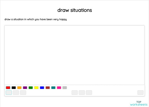 draw situations. Interactive worksheet | TopWorksheets