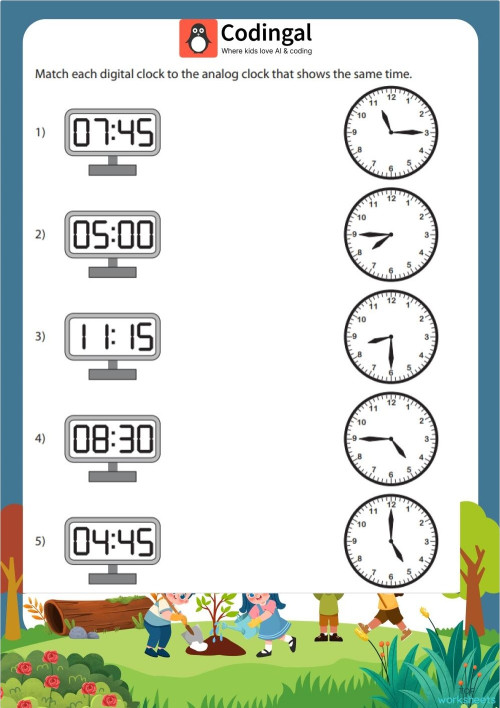 M_G03M26L56_WA01_Telling_Time_on_Clocks_3. Interactive worksheet ...