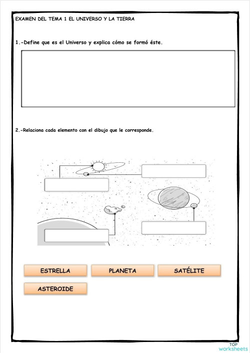 La Tierra: fichas interactivas y ejercicios online | TopWorksheets