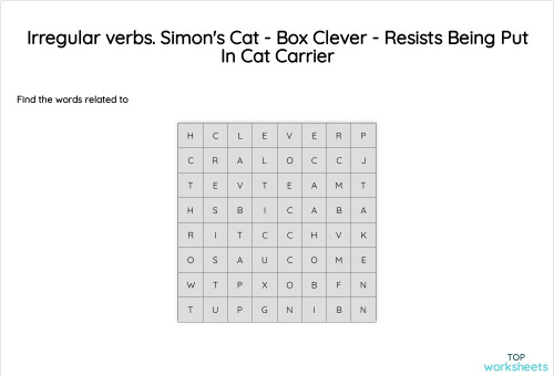 Irregular verbs. Simon's Cat - Box Clever - Resists Being Put In Cat ...