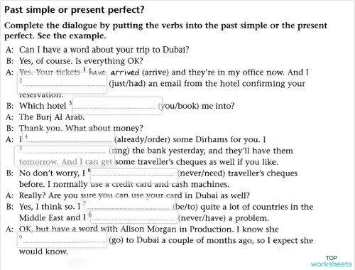 Past Simple/Present Perfect Simple/ Present Perfect Continuous ...