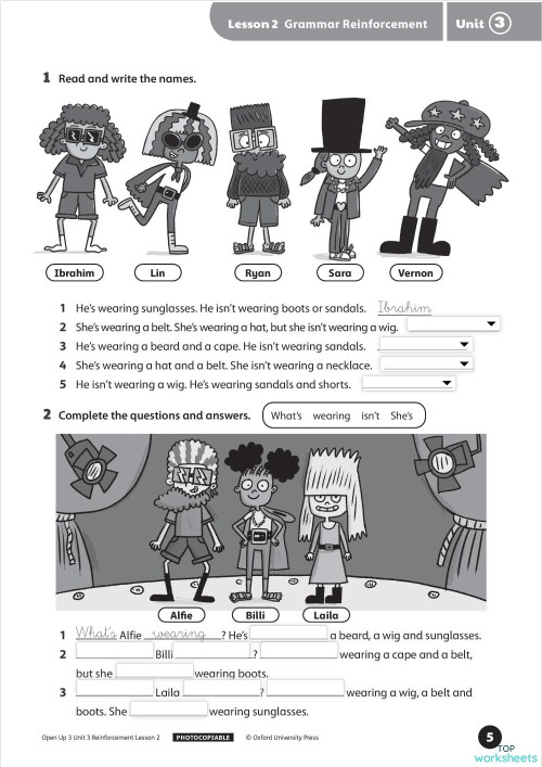 3 UNIT 3 GRAMMAR REINFORCEMENT. Interactive worksheet | TopWorksheets