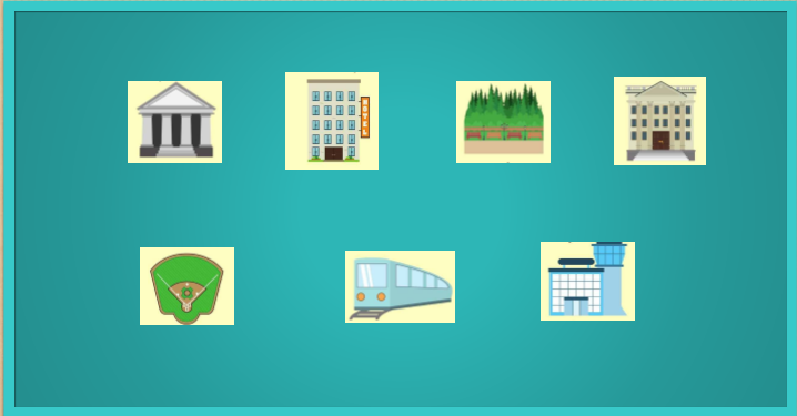 Places of the City. Interactive worksheet | TopWorksheets