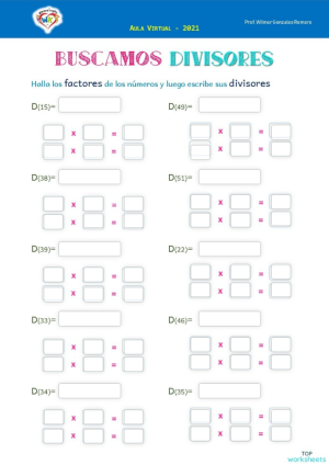 Ejercicios De Multiplos Y Divisores