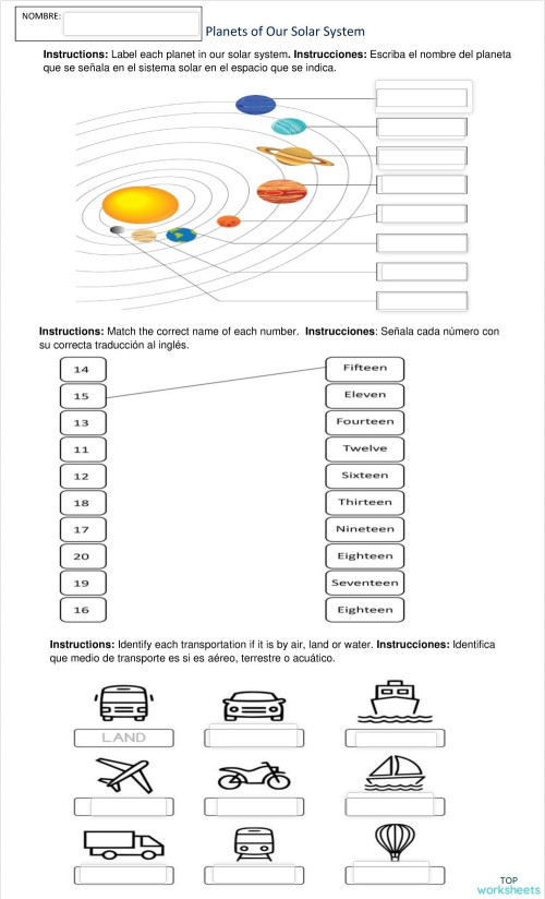 CUARTO. HOJA DE TRABAJO. Ficha interactiva | TopWorksheets CUARTO. HOJA DE TRABAJO. Ficha interactiva | TopWorksheets
