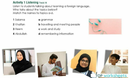 Access 8 - Unit 5 - Lesson 1 - Act 1. Interactive worksheet | TopWorksheets