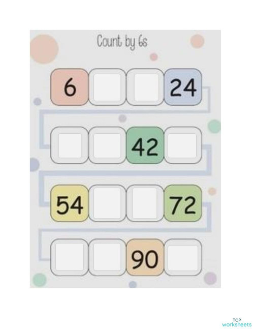 multiplication 6. Interactive worksheet | TopWorksheets