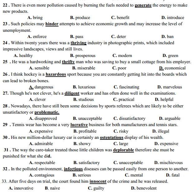 CHUYÊN ĐỀ 15 - CLOSET IN MEANING. Interactive worksheet | TopWorksheets