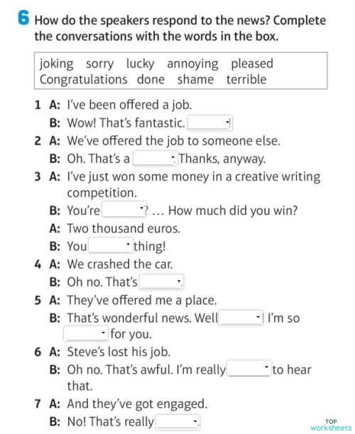 ov ex 6 unit 6. Interactive worksheet | TopWorksheets