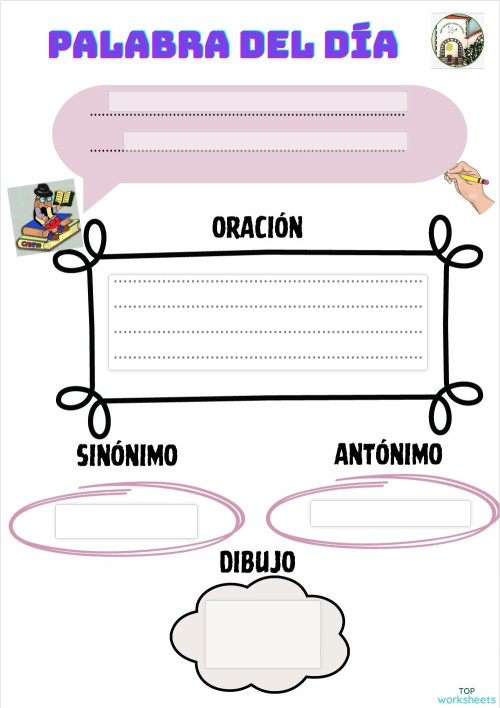 PALABRA DEL DÍA. Ficha interactiva | TopWorksheets